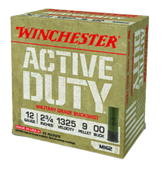 Winchester 12 Gauge ACTIVE DUTY BUCK 00 250 Rounds - Shotgun Shells at ...